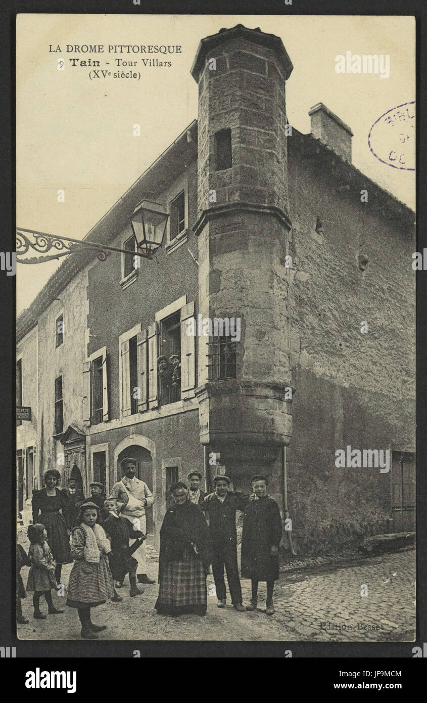 The historic Tour Villars in Tain, dating back to the 15th century, is ...