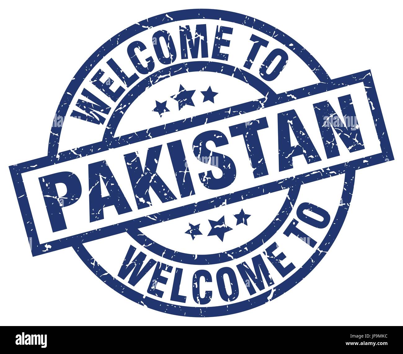 welcome to Pakistan blue stamp Stock Vector Image & Art - Alamy