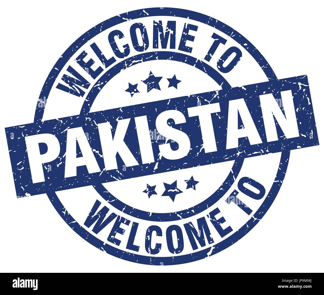 welcome to Pakistan blue stamp Stock Vector Image & Art - Alamy