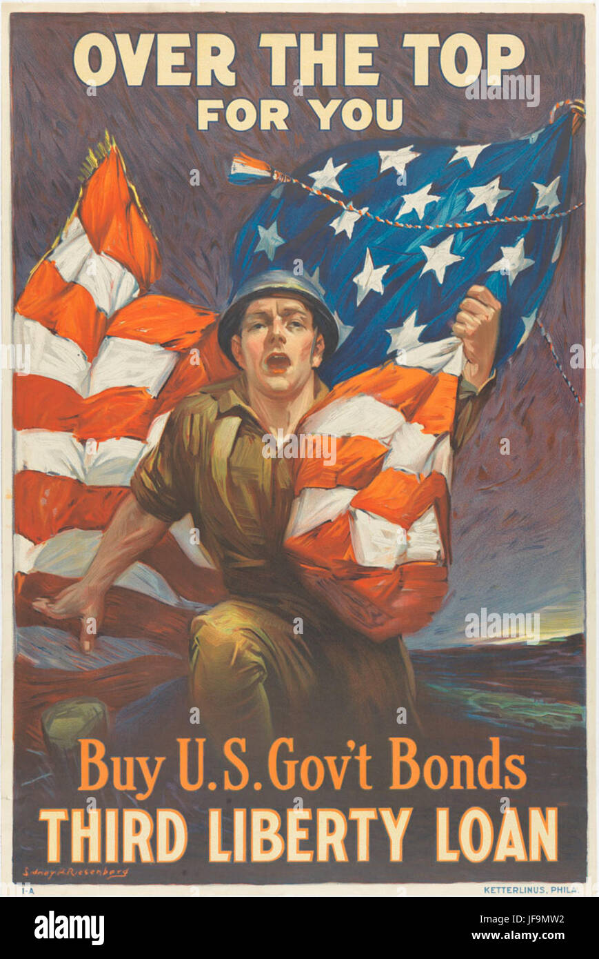 Liberty Bonds campaign during WWI, urging Americans to support the war ...