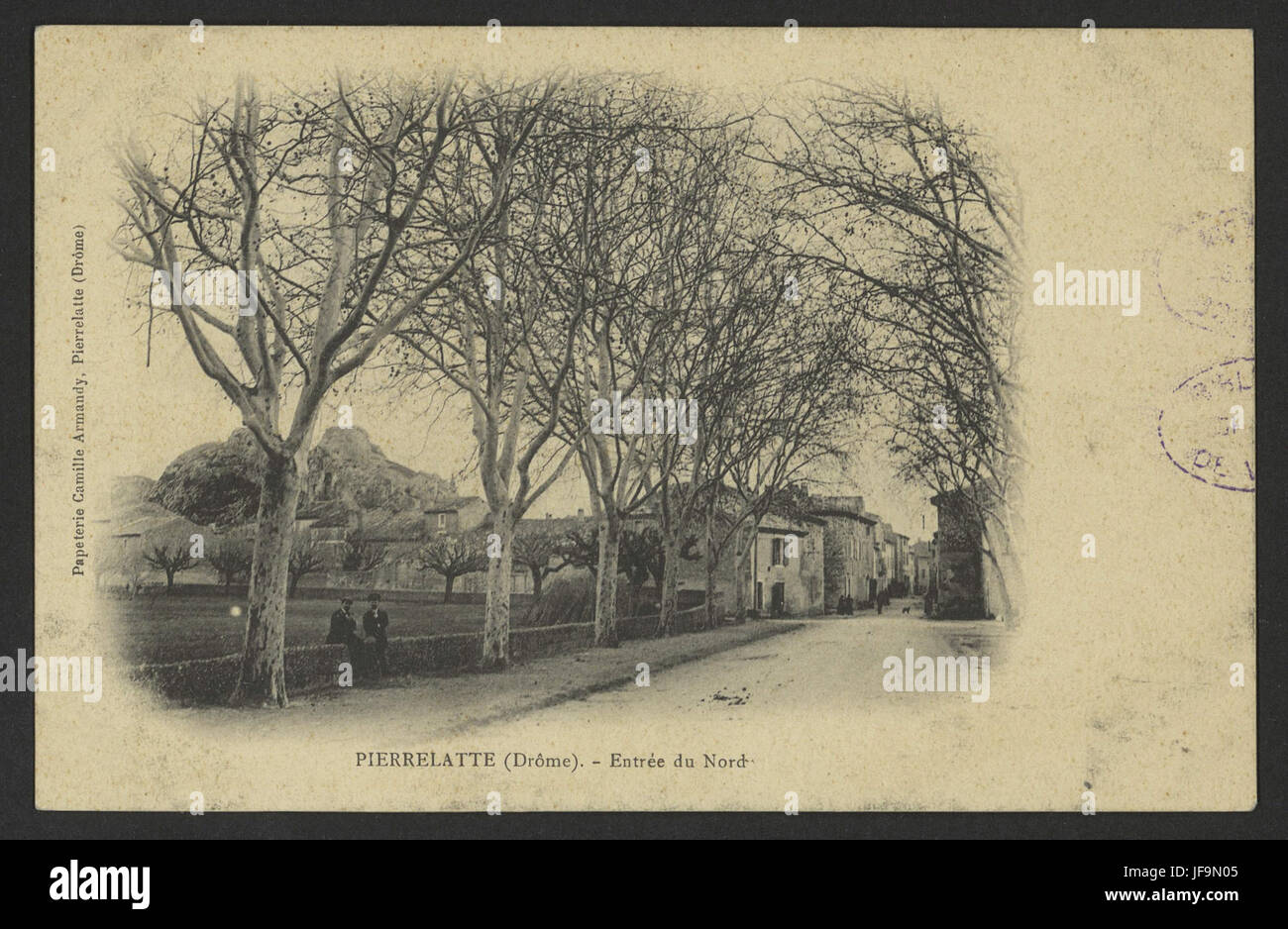 The northern entrance to Pierrelatte, a commune in the Drôme department ...