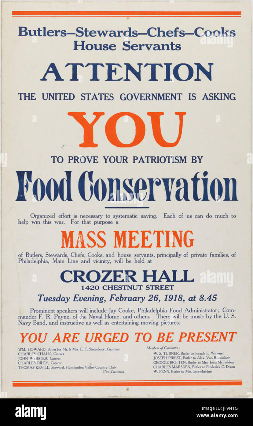 A World War I era photograph highlighting the importance of food ...