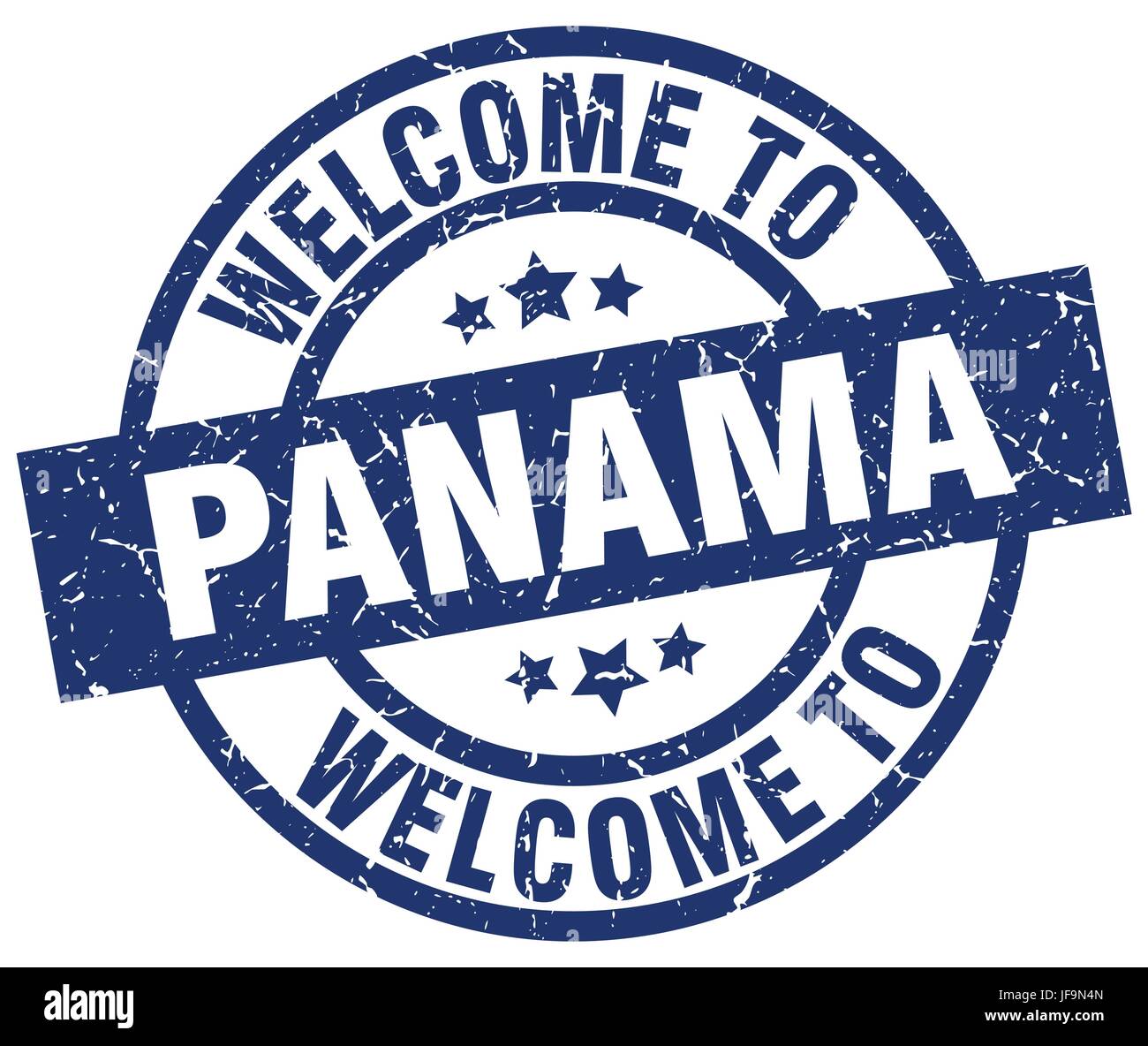 welcome to Panama blue stamp Stock Vector Image & Art - Alamy