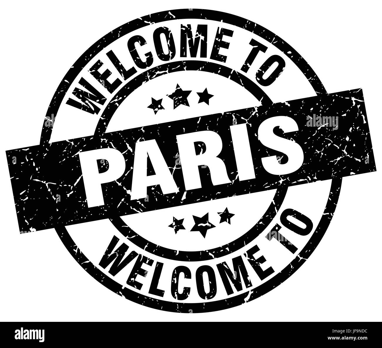 welcome to Paris black stamp Stock Vector Image & Art - Alamy