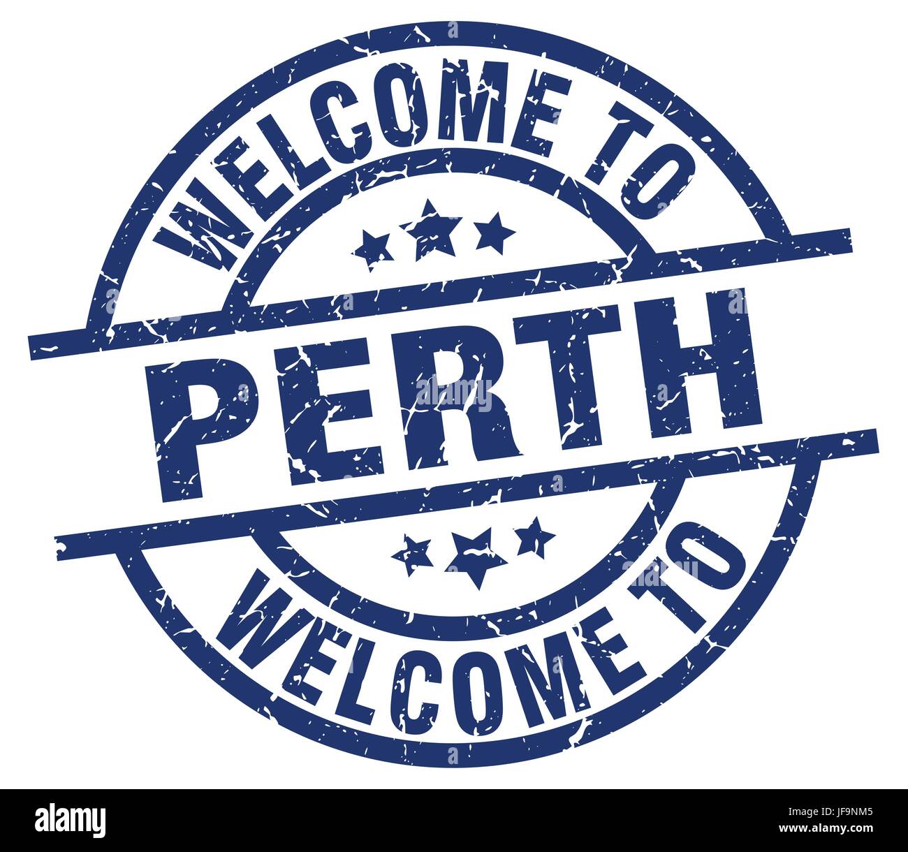 welcome to Perth blue stamp Stock Vector Image & Art - Alamy