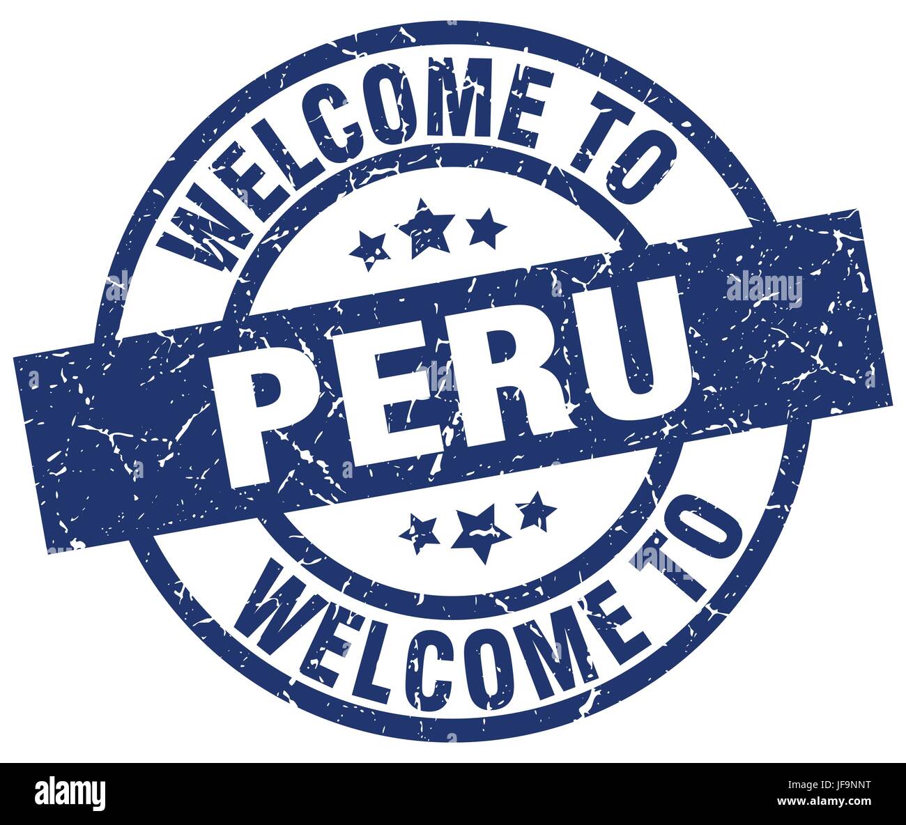 welcome to Peru blue stamp Stock Vector Image & Art - Alamy