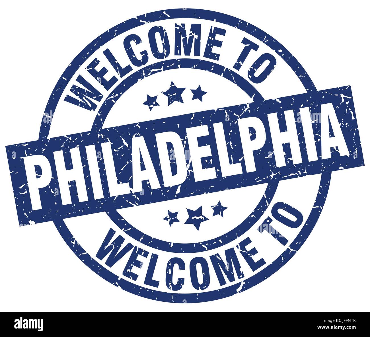 welcome to Philadelphia blue stamp Stock Vector Image & Art - Alamy