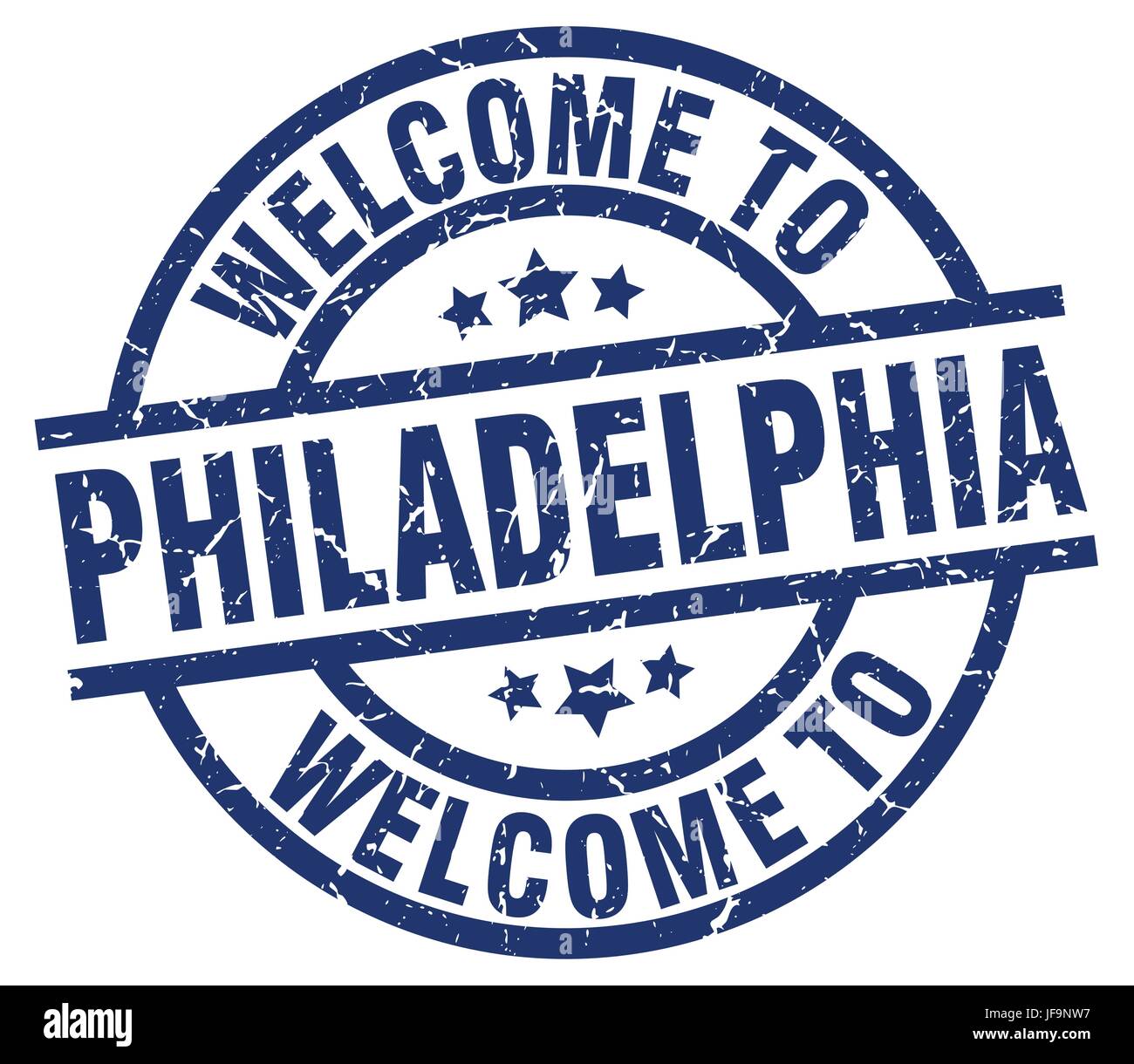 welcome to Philadelphia blue stamp Stock Vector Image & Art - Alamy