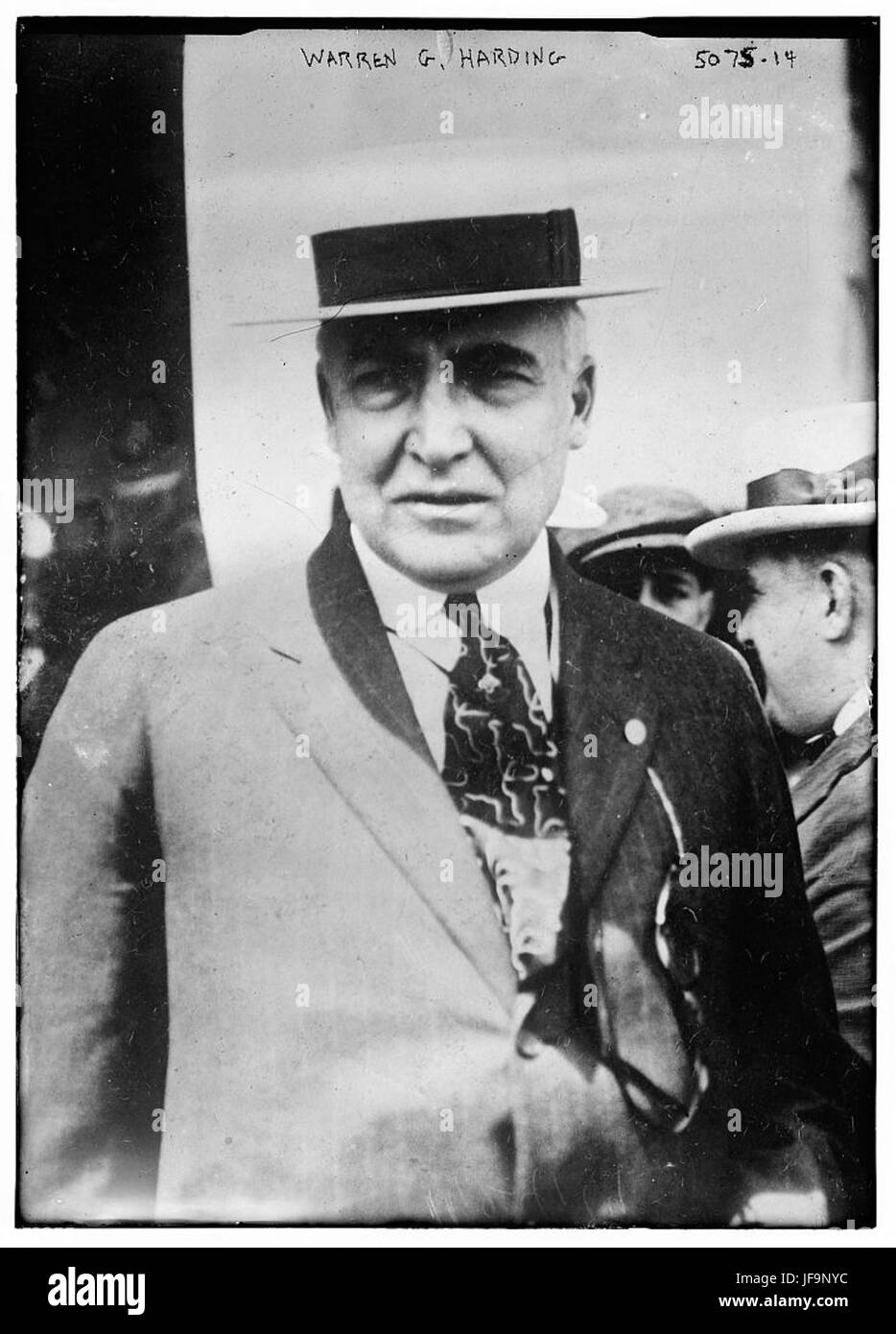An iconic portrait of Warren G. Harding, the 29th President of the ...