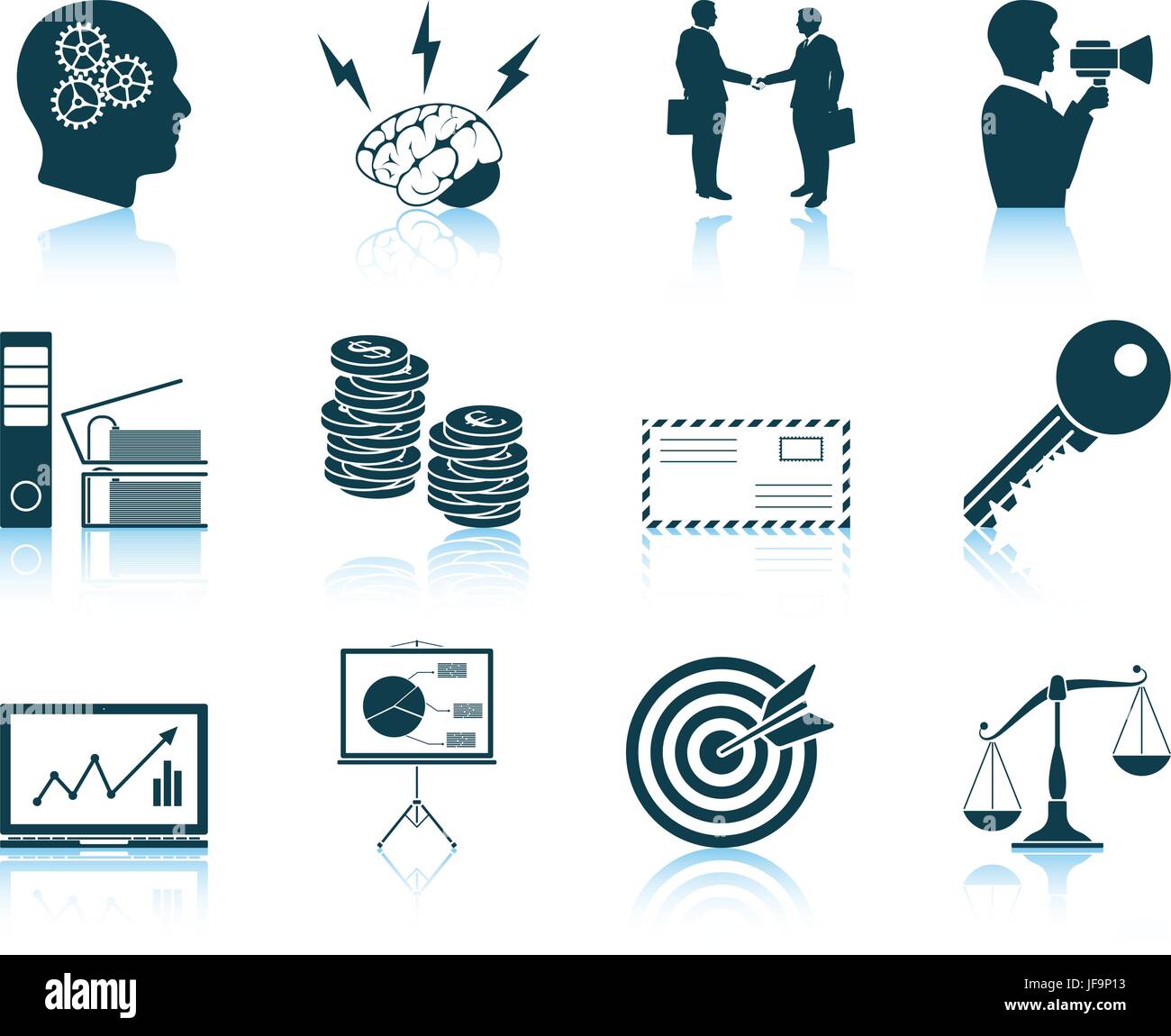 Set of business icons Stock Vector Image & Art - Alamy