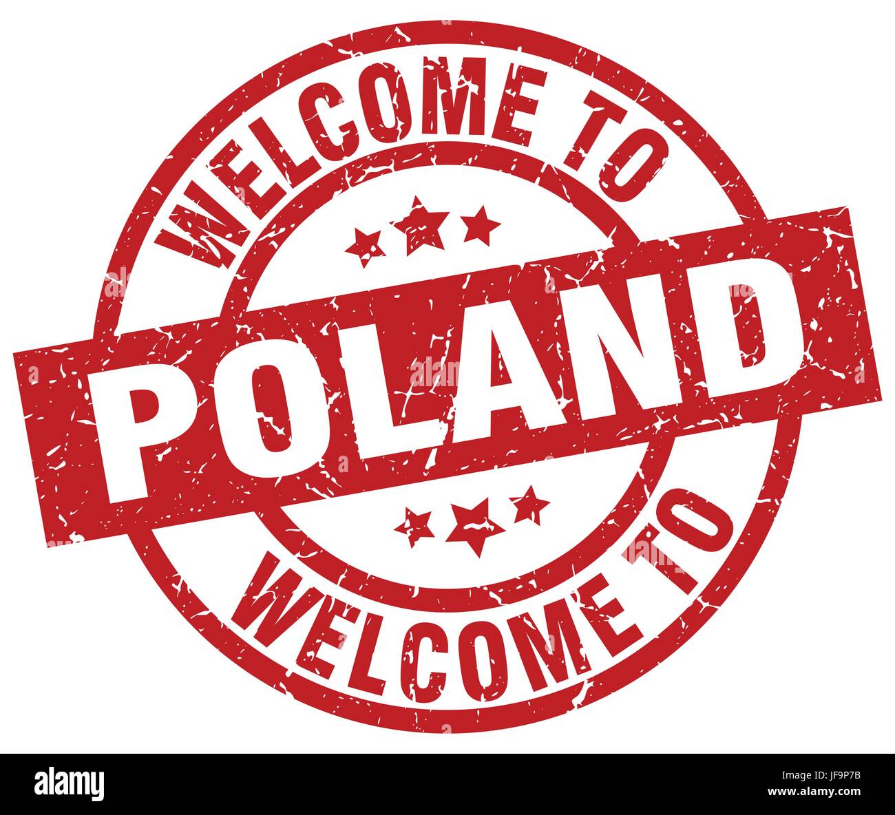 welcome to Poland red stamp Stock Vector Image & Art - Alamy