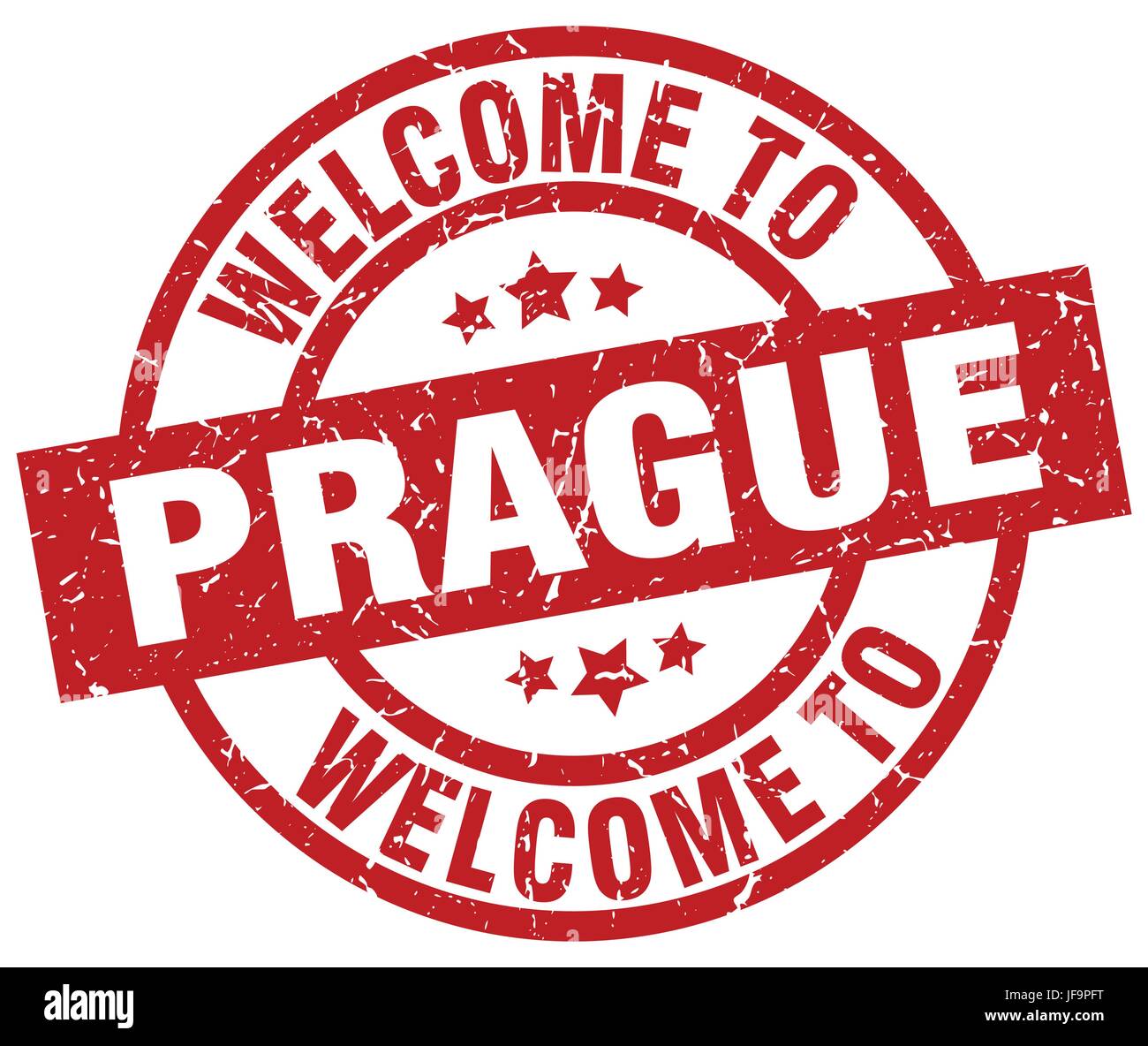welcome to Prague red stamp Stock Vector Image & Art - Alamy