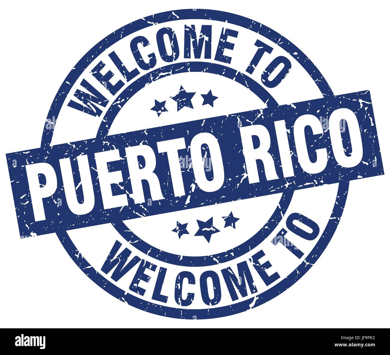welcome to Puerto Rico blue stamp Stock Vector Image & Art - Alamy