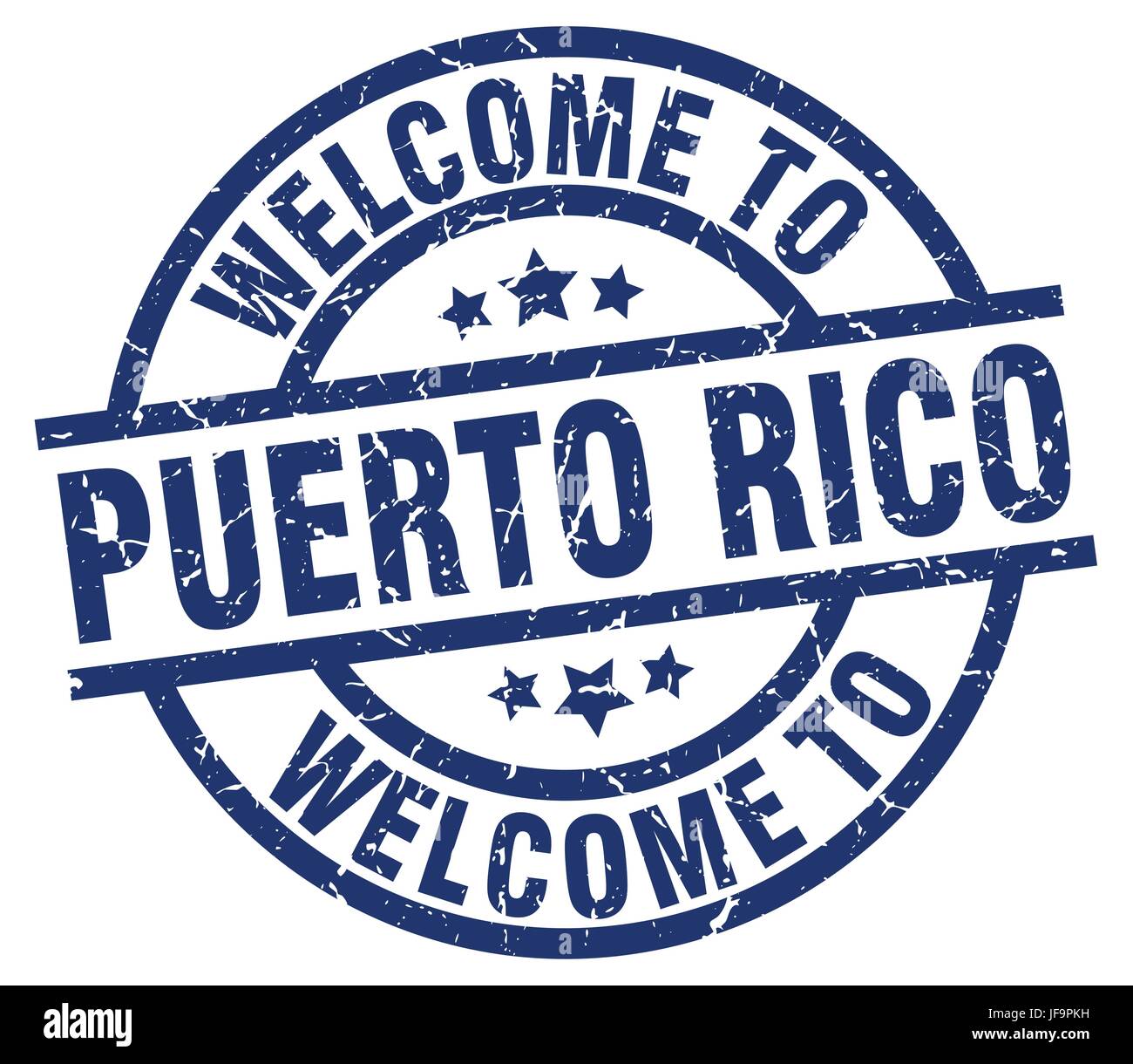 welcome to Puerto Rico blue stamp Stock Vector Image & Art - Alamy
