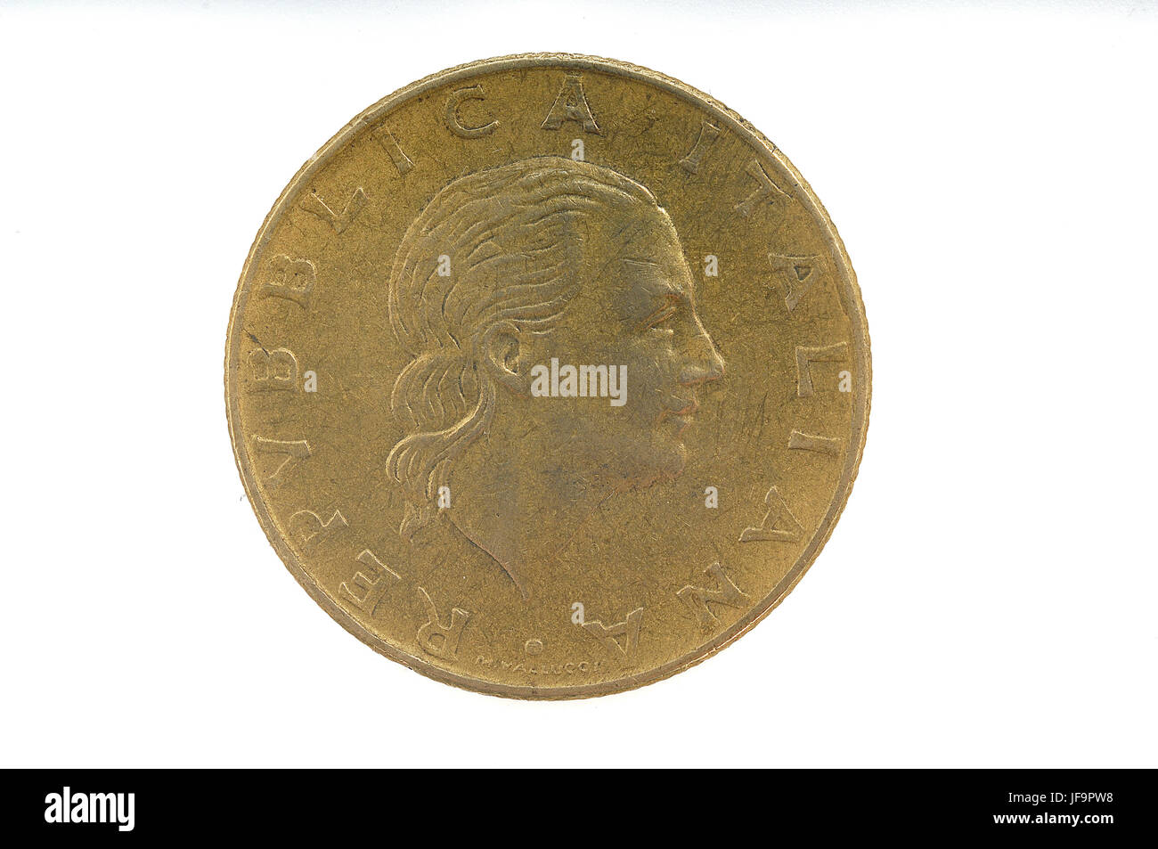 Coin italian 200 lira hi-res stock photography and images - Alamy