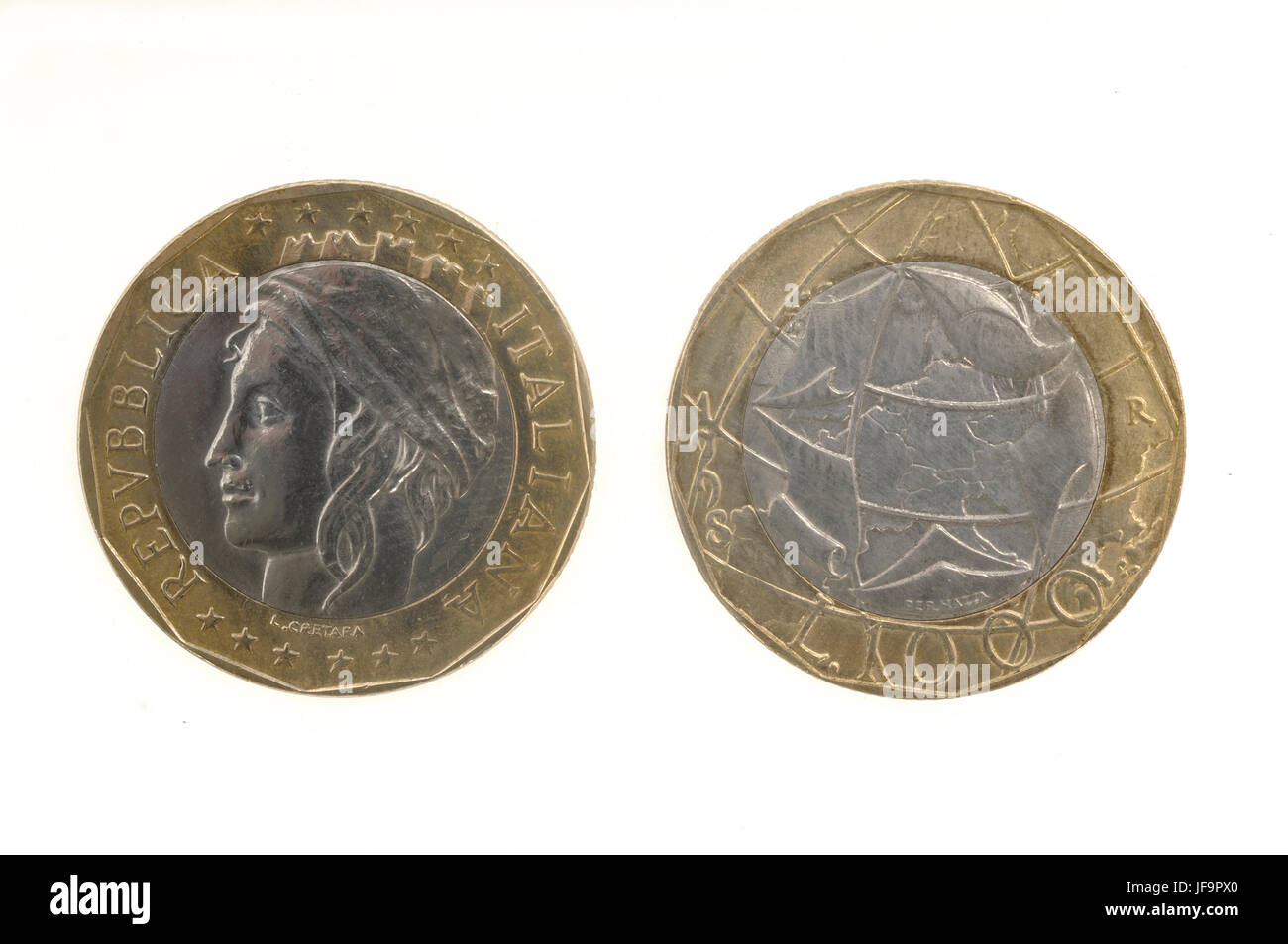 1000 Lira Italian Coin Stock Photo - Alamy