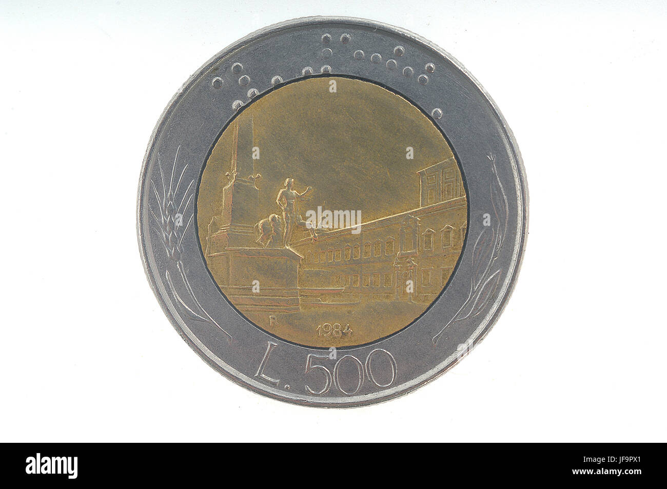 500 lira, Italian coin 1998 Stock Photo - Alamy