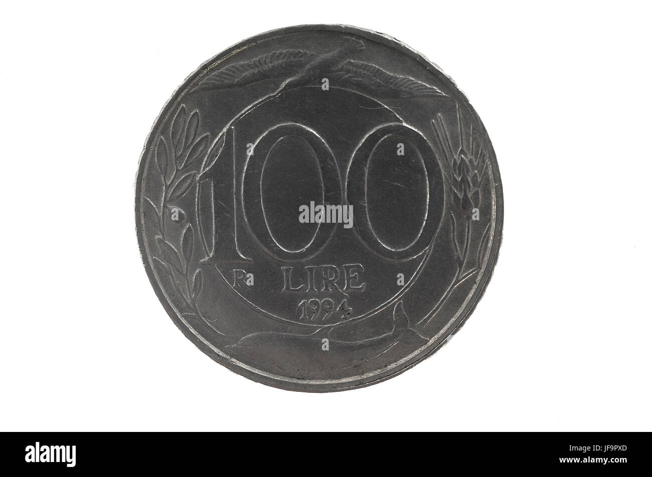 100 lira italian coin hi-res stock photography and images - Alamy