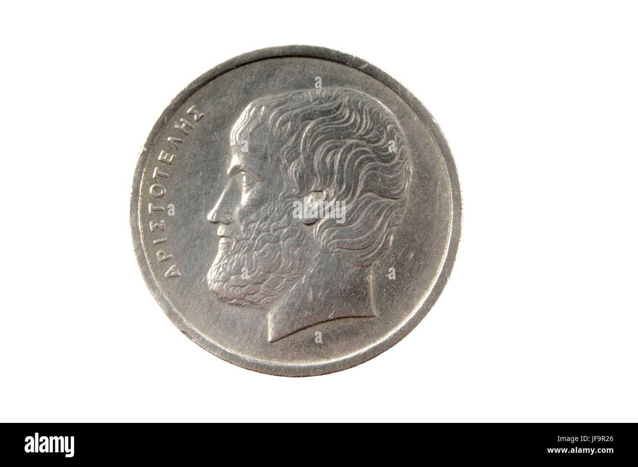 Greek Drachma Coin, 5 drachmas Stock Photo - Alamy
