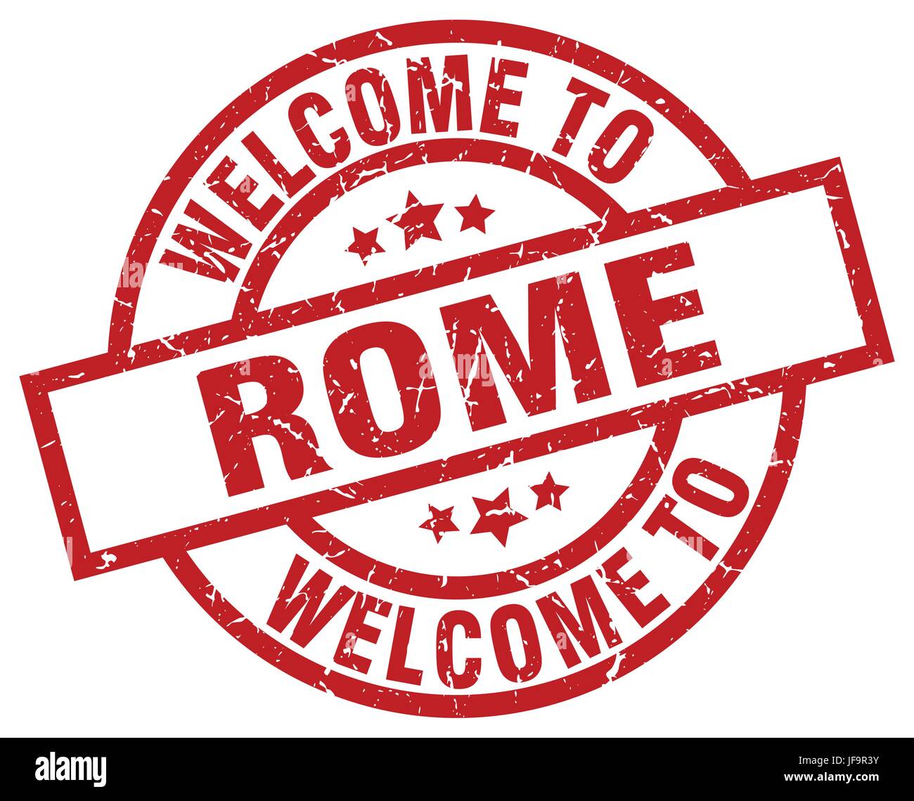 welcome to Rome red stamp Stock Vector Image & Art - Alamy