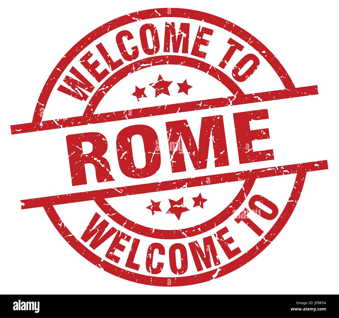 welcome to Rome red stamp Stock Vector Image & Art - Alamy
