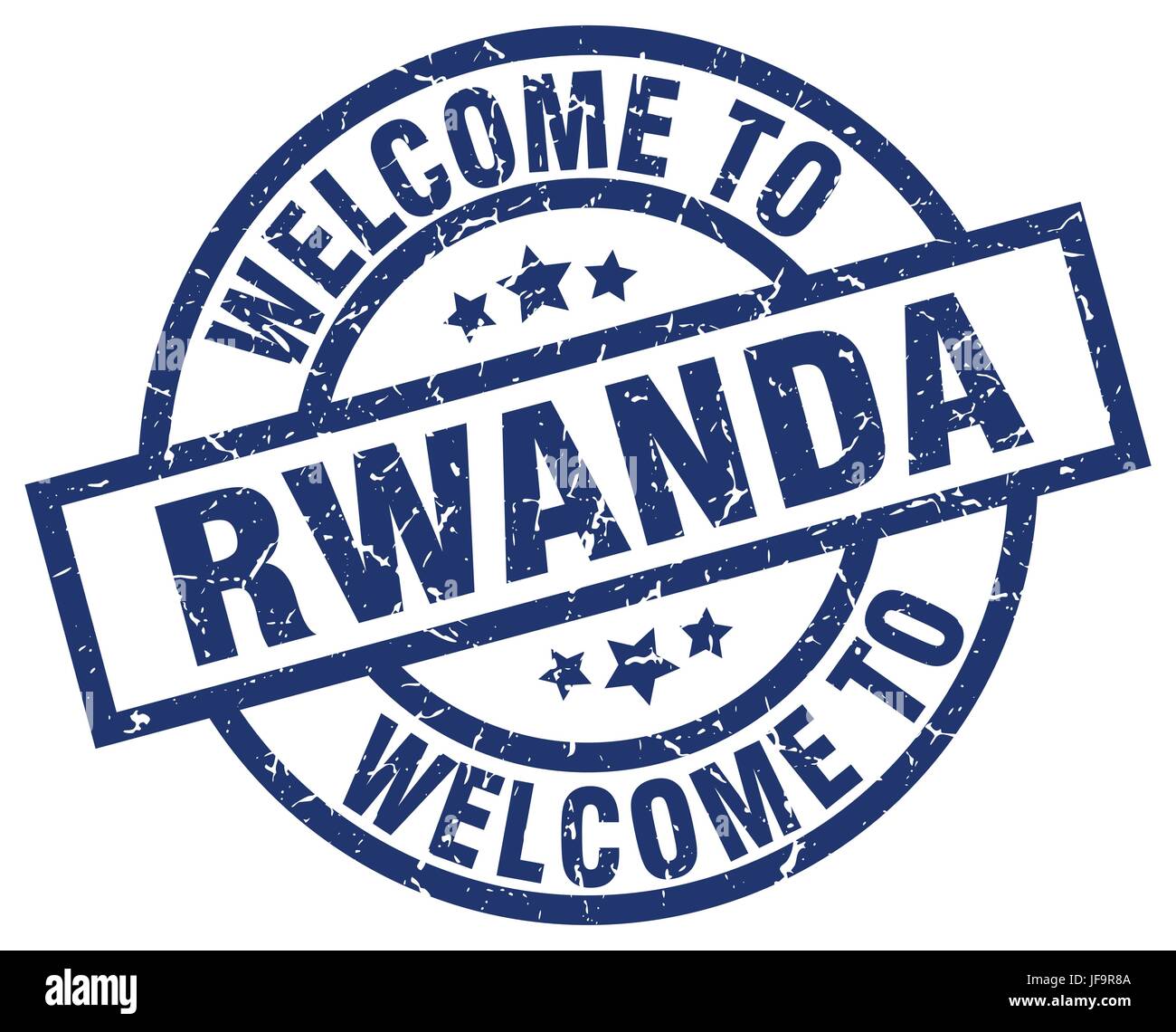 welcome to Rwanda blue stamp Stock Vector Image & Art - Alamy