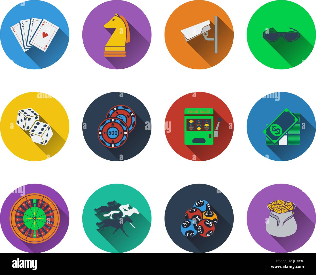 Set of casino icons Stock Vector Image & Art - Alamy