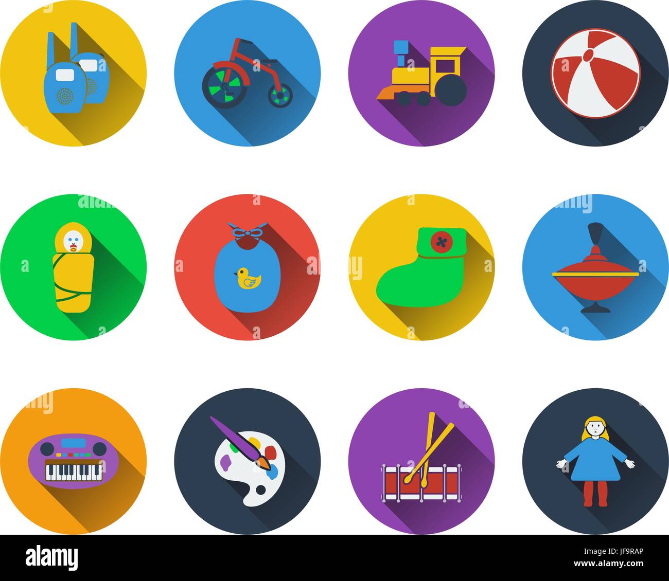 Set of baby icons Stock Vector Image & Art - Alamy