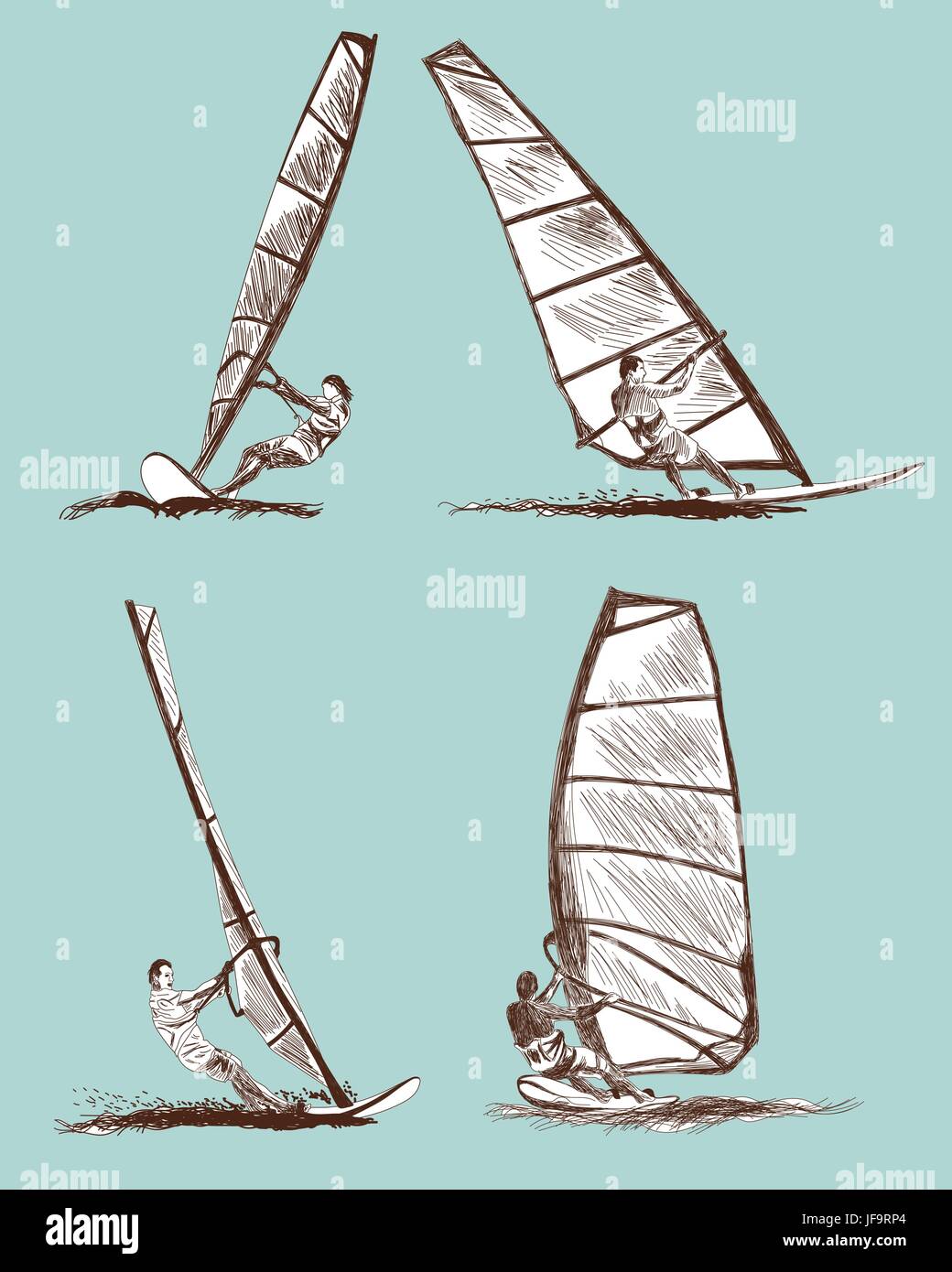 Windsurfing hobby clipart hi-res stock photography and images - Alamy