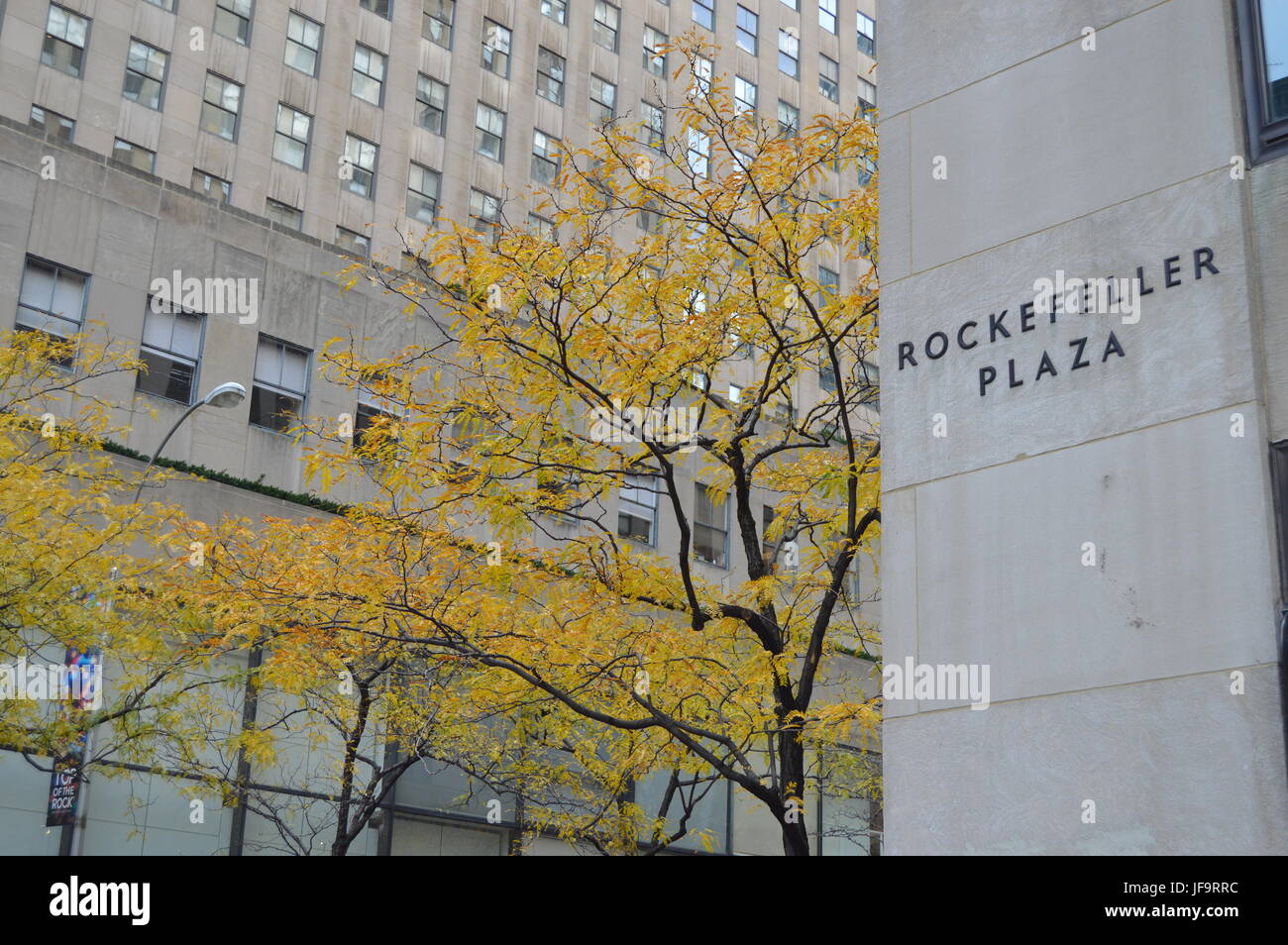 Fall Color, Rockefeller Plaza Stock Photo - Alamy