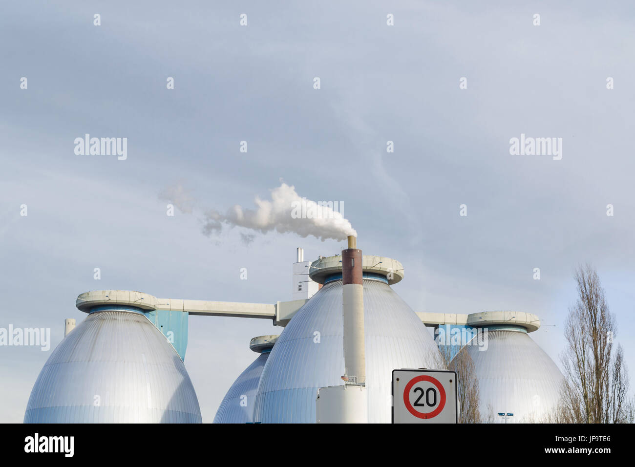 Large production plant biogas Stock Photo - Alamy