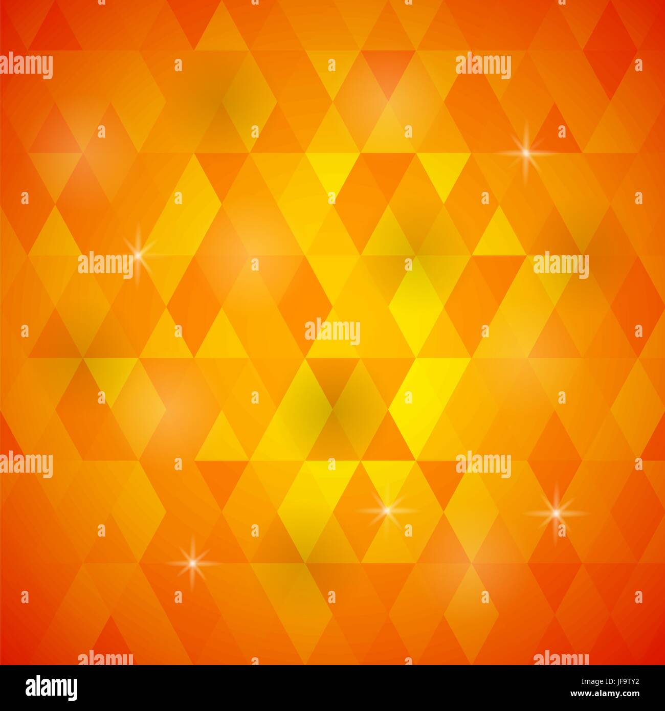 Abstract Orange Background. Orange Geometric Retro Mosaic Pattern Stock ...