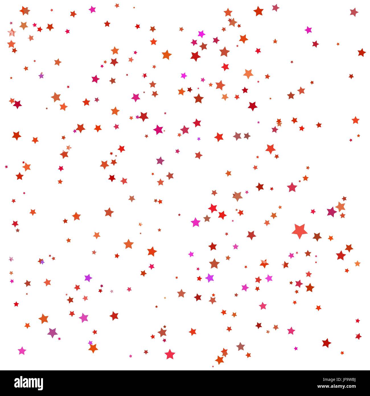 Set of Red and Pink Stars Isolated on White Background. Stars ...