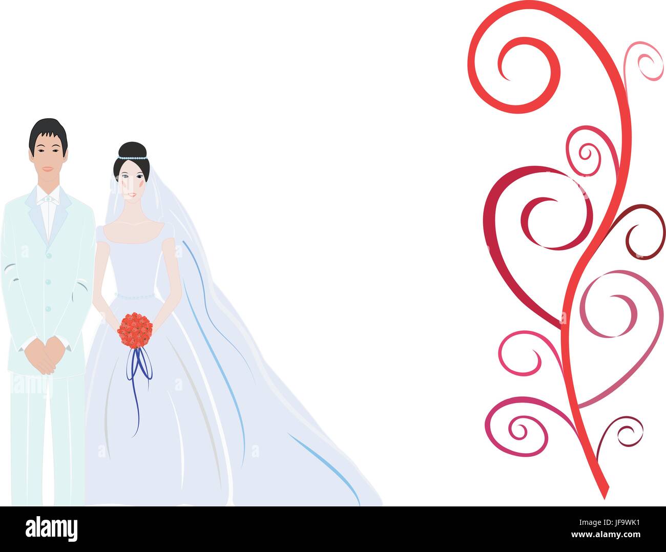 Beautiful bride with nice background Stock Vector Image & Art - Alamy