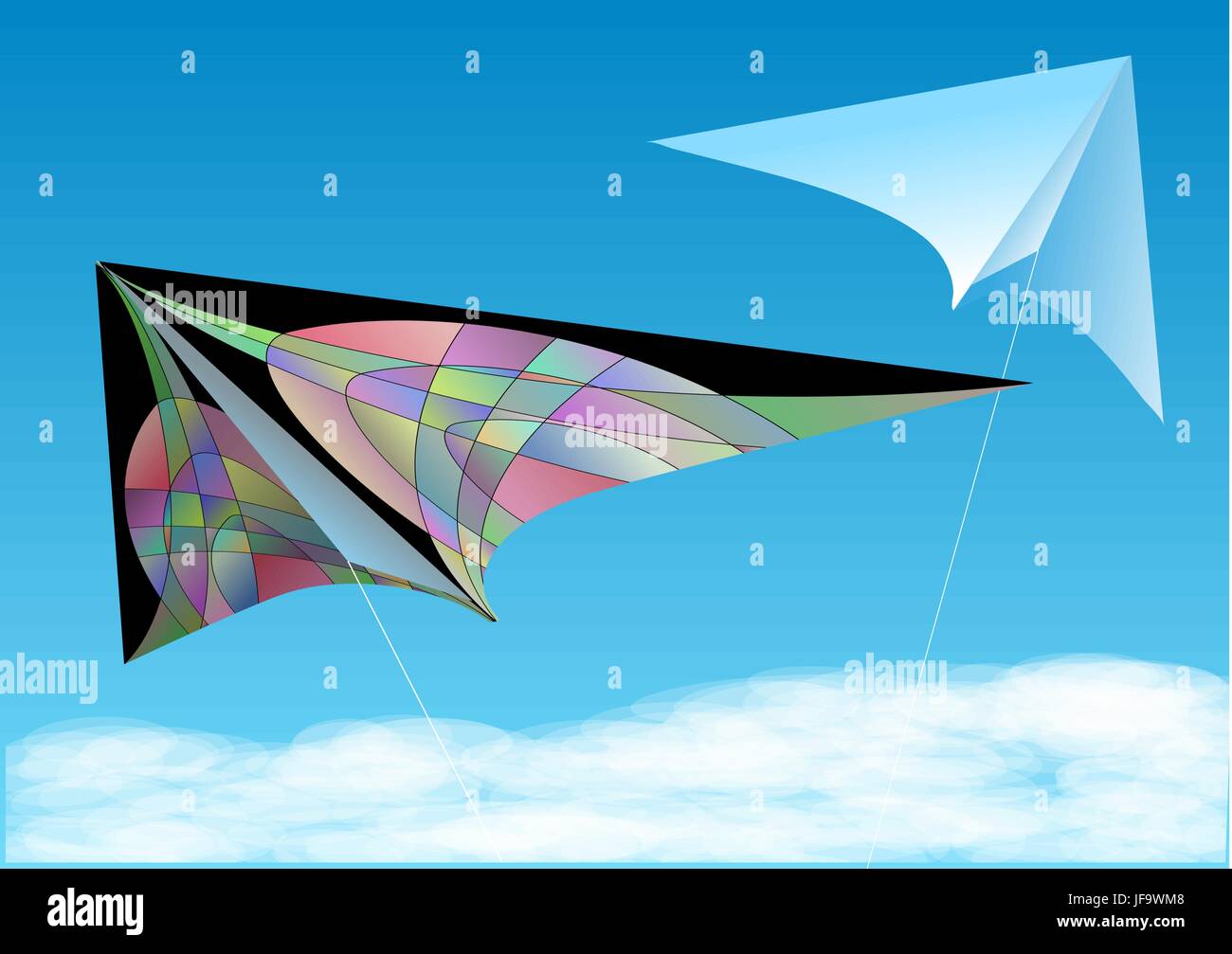 Formation kite flying Stock Vector Images - Alamy