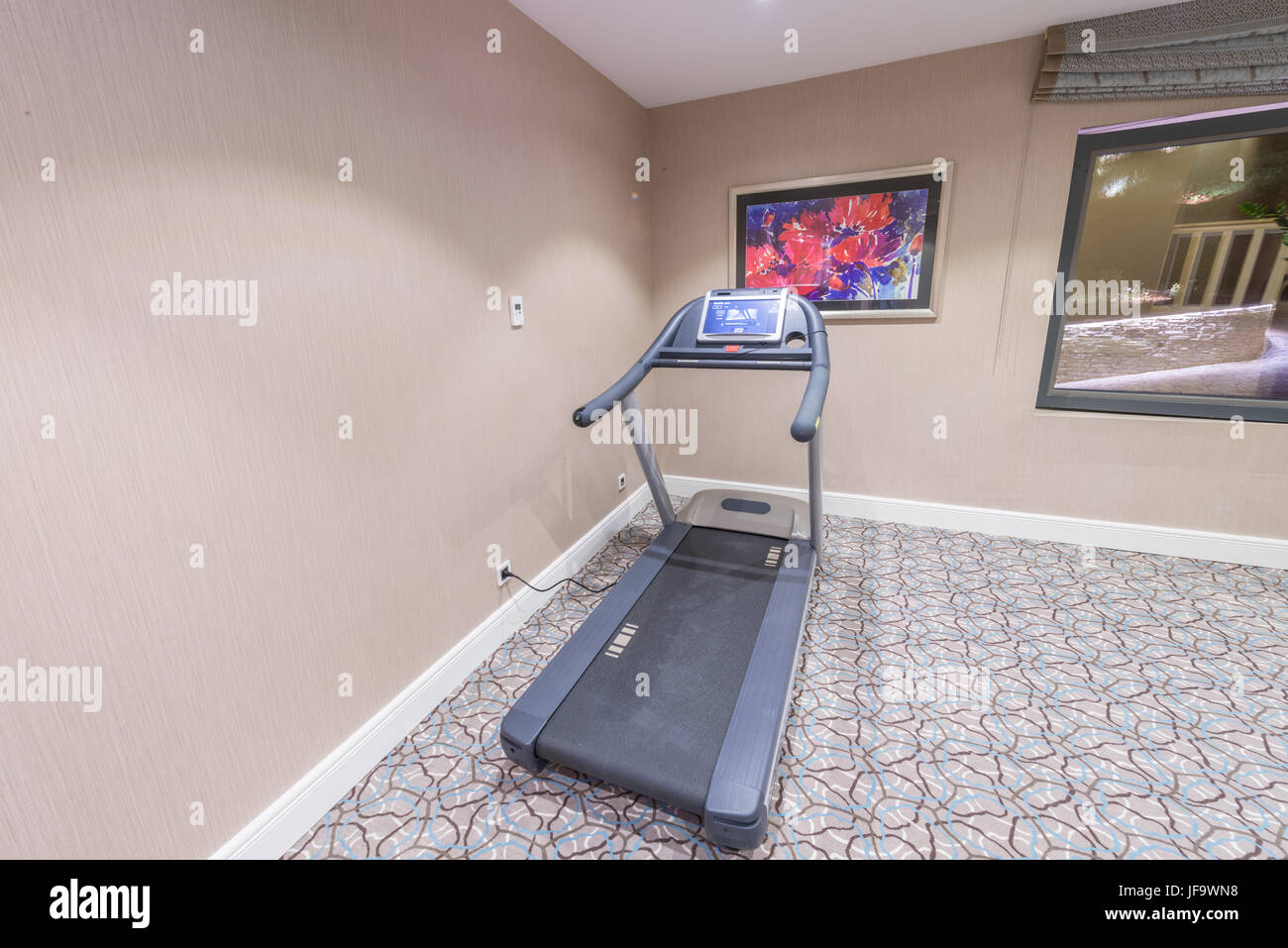 Running treadmill at the house Stock Photo - Alamy