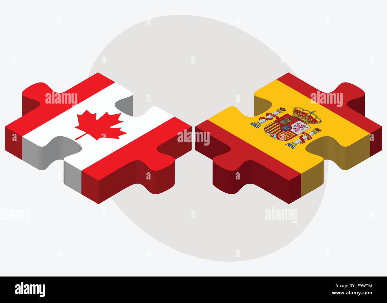 Canada and Spain Flags Stock Vector Image & Art - Alamy