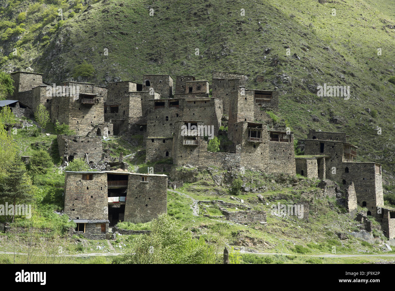 Shatili village, Caucasus, Georgia Stock Photo - Alamy