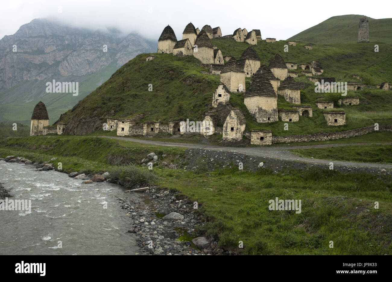 Dead town Dargavs in North Ossetia Stock Photo - Alamy
