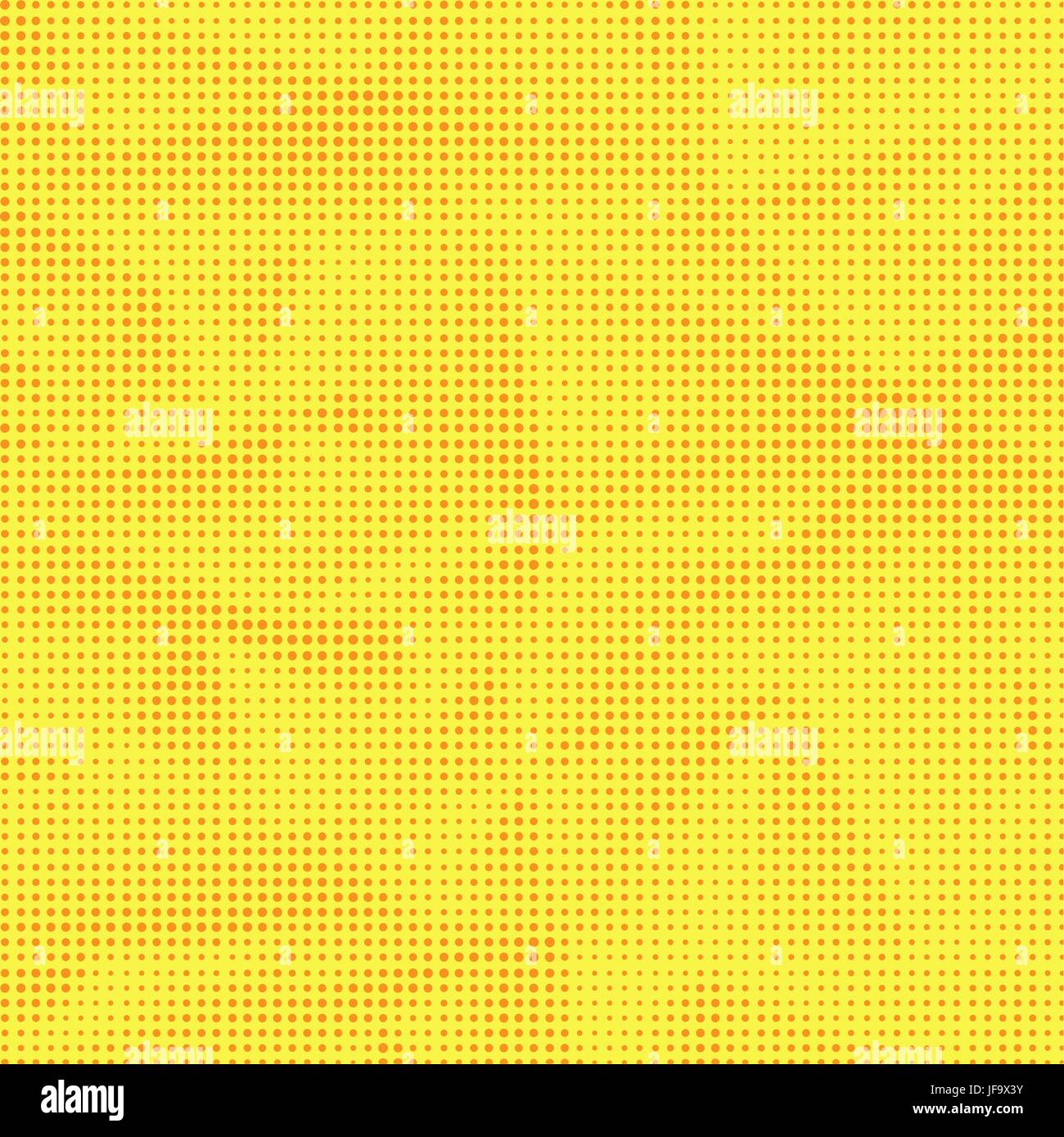 Halftone Patterns. Set of Halftone Dots. Dots on Yellow Background ...