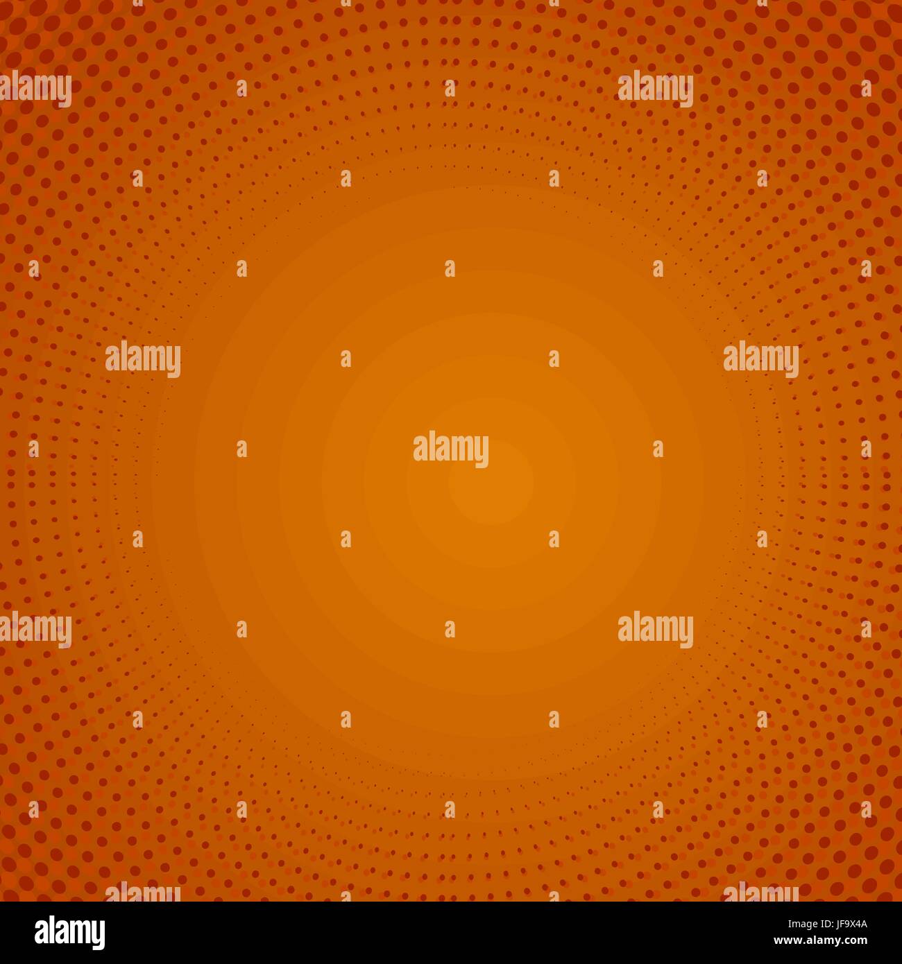 Halftone Pattern. Set of Halftone Dots. Dots on Orange Background ...