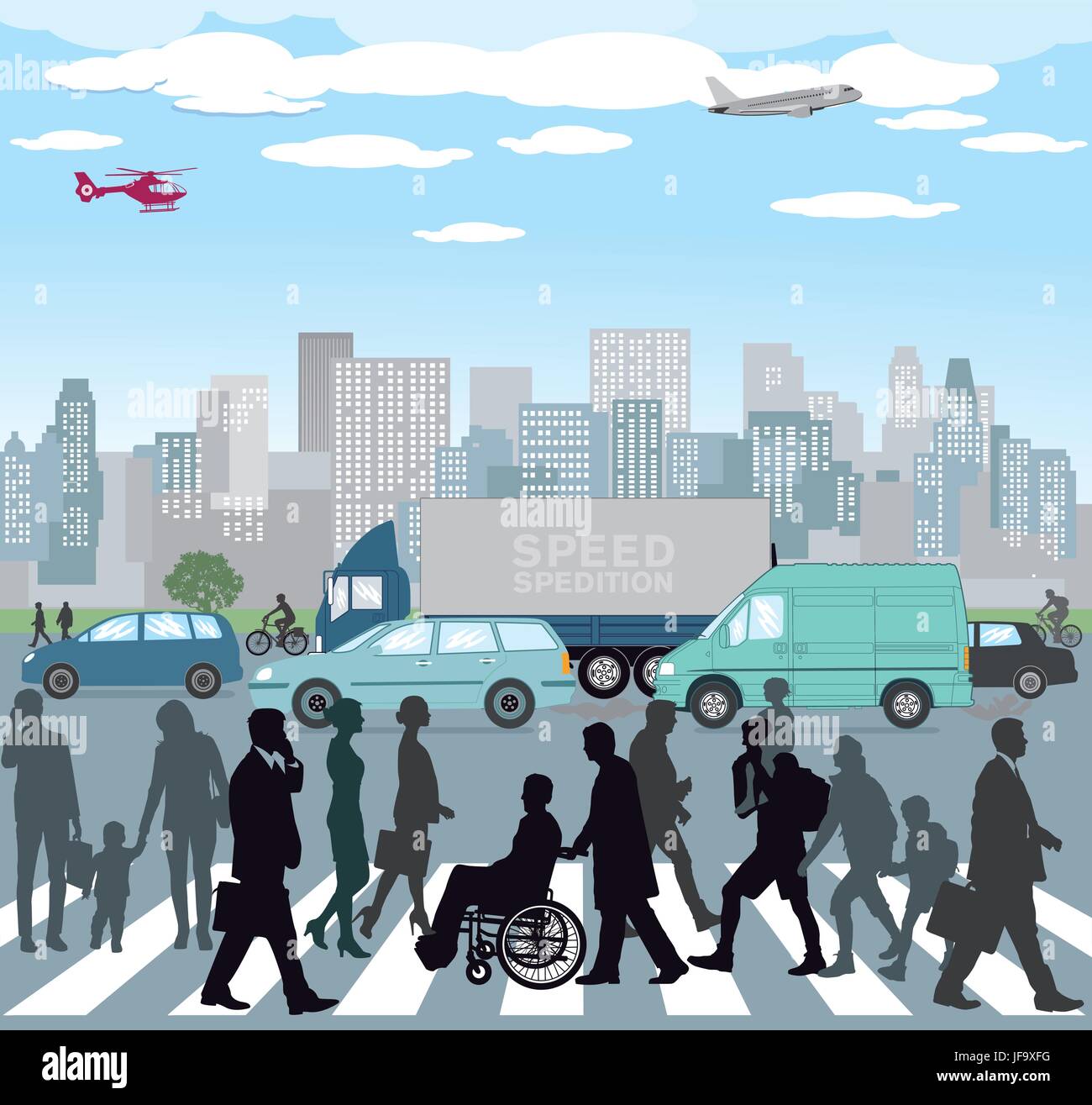 Hochhaeuser vector vectors Stock Vector Images - Alamy