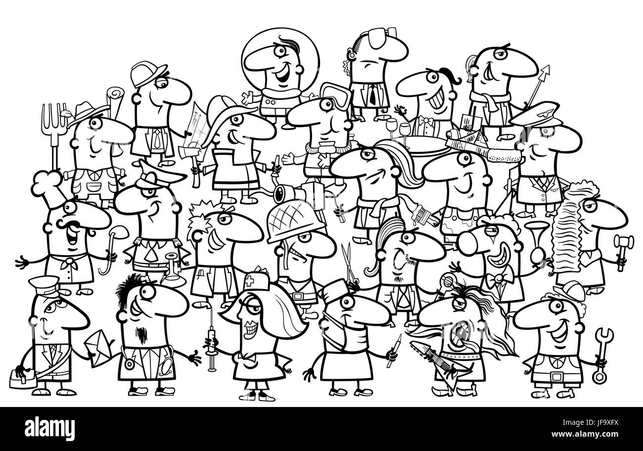 professional people for coloring Stock Photo - Alamy