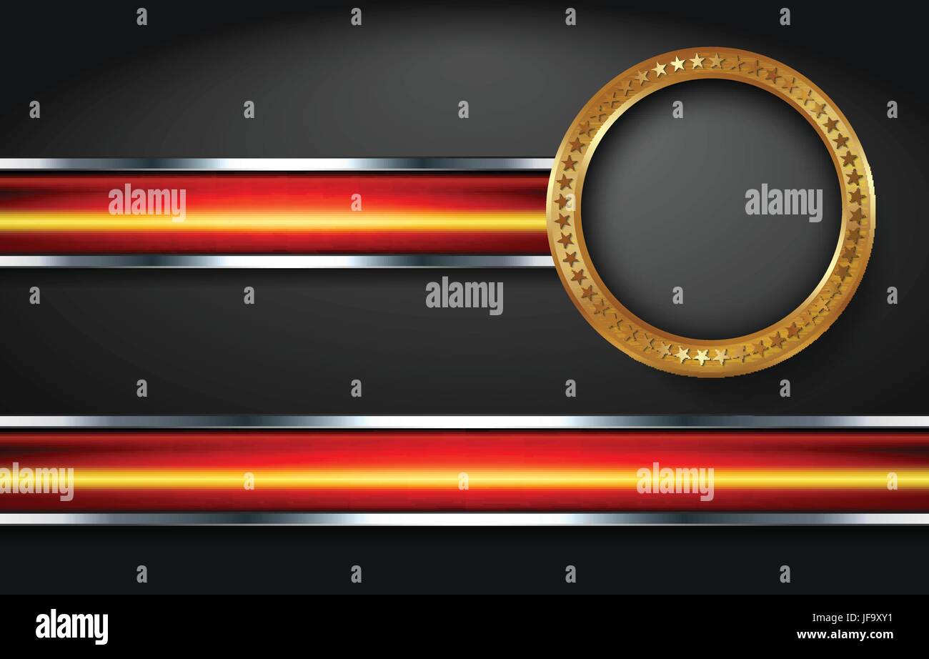 ring, circle, banner, mesh, metallic, dark, gold, red, ring, circle ...