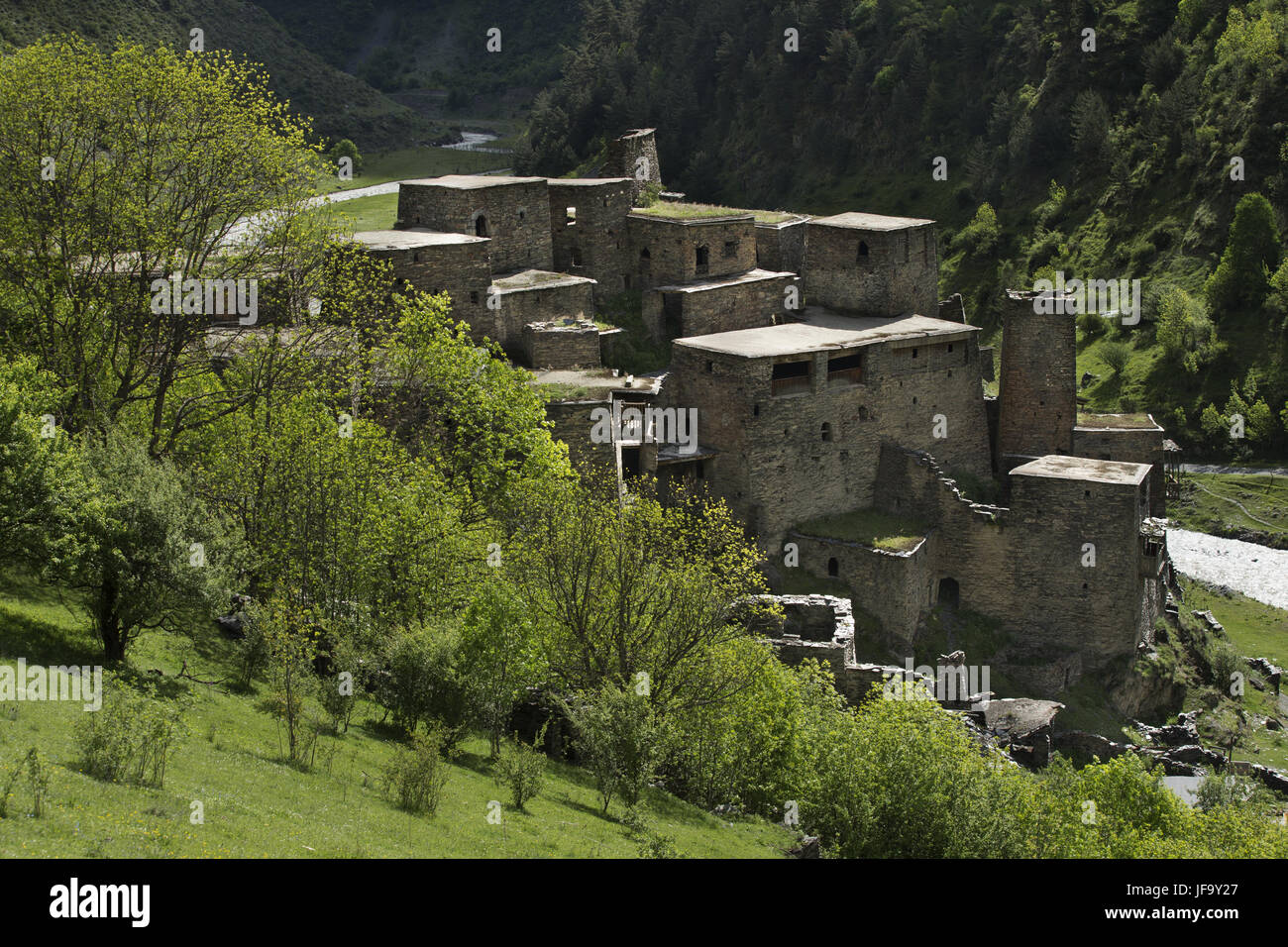 Shatili village, Caucasus, Georgia Stock Photo - Alamy