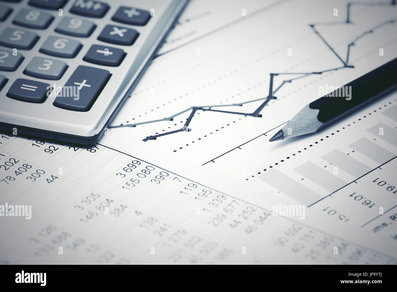 Financial accounting stock market graphs analysis Stock Photo - Alamy