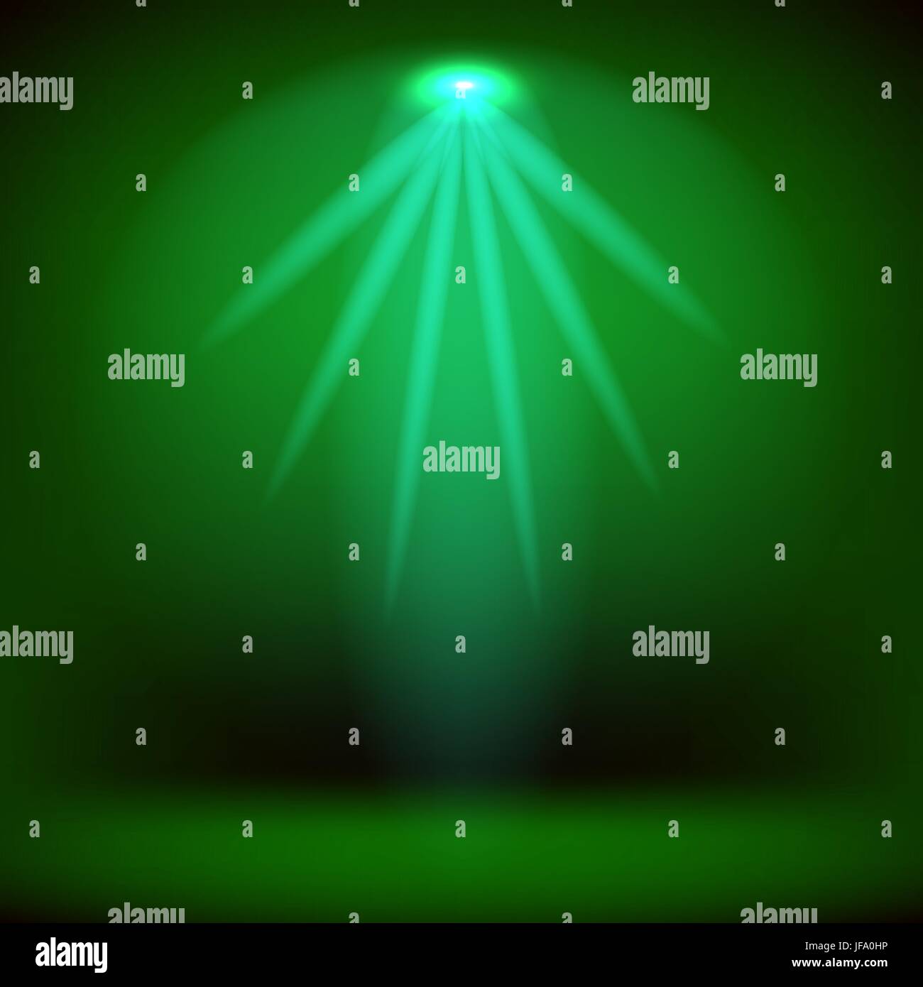 Spotlight Isolated on Green Background.Stage Spotlight Background Stock ...