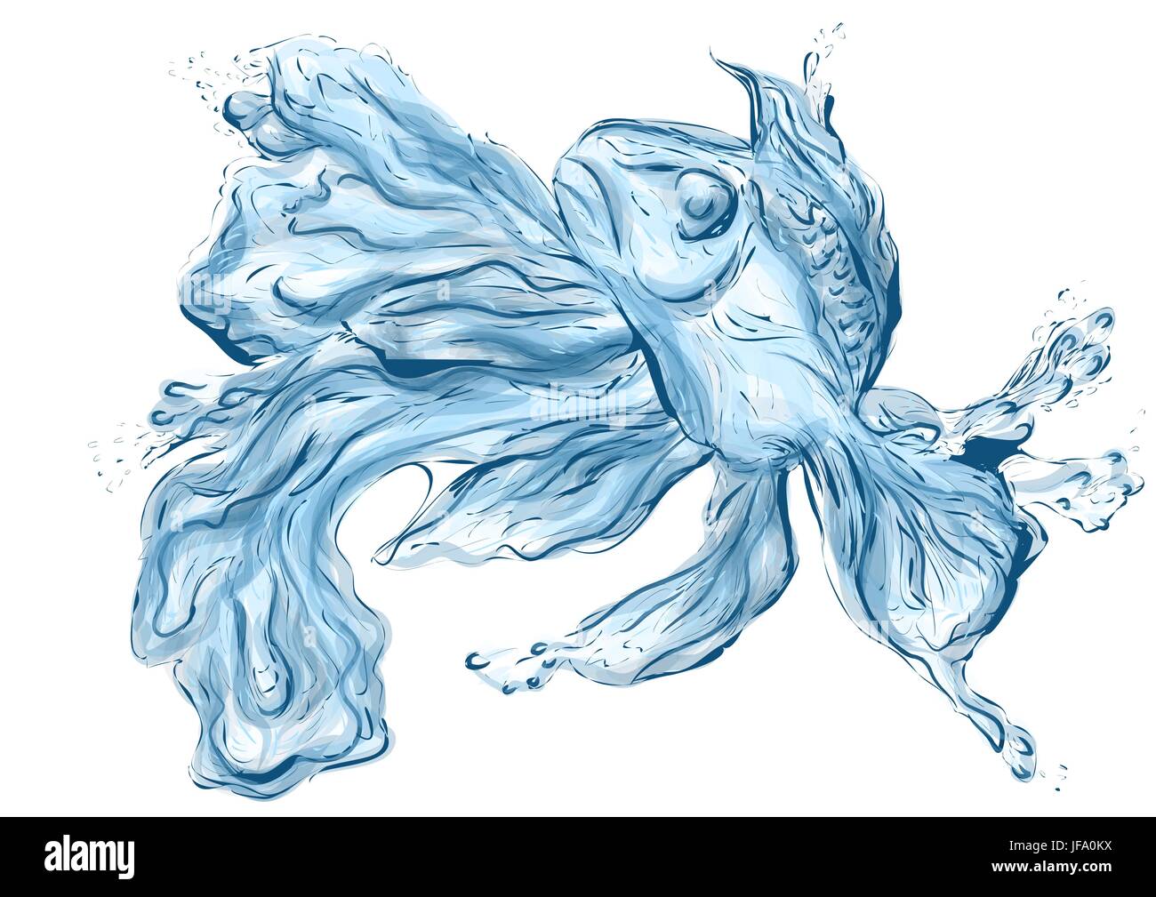 Fish flow Cut Out Stock Images & Pictures - Alamy