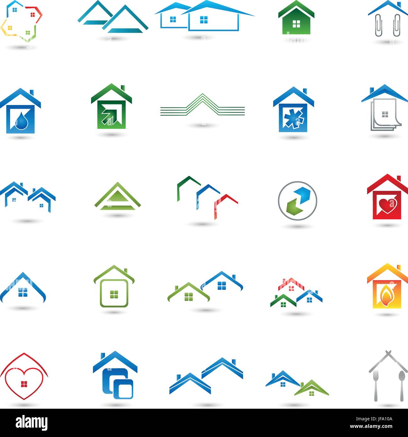 logos collection,real estate,houses,service Stock Vector Image & Art ...