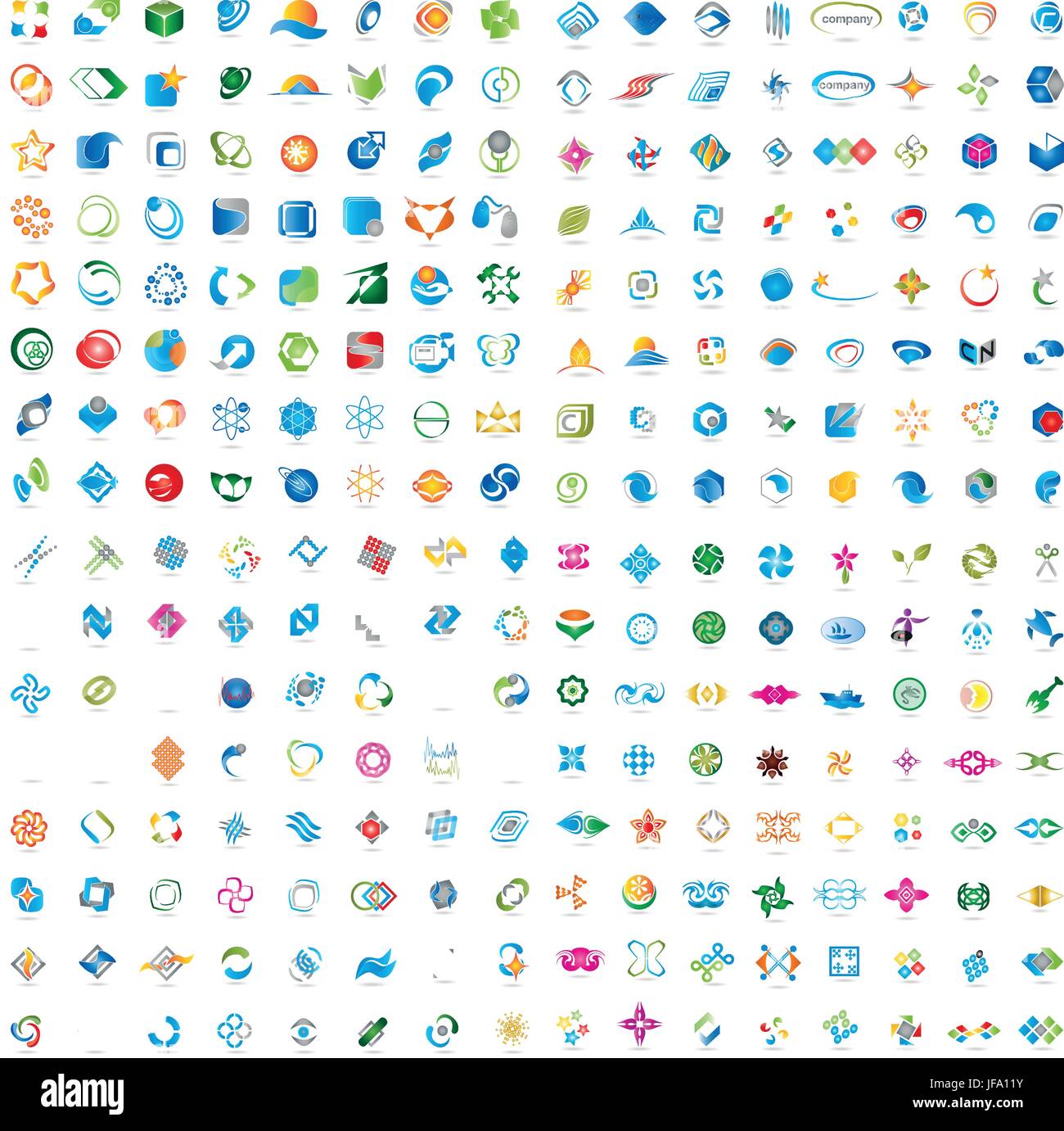 Logos sammlung vector vectors hi-res stock photography and images - Alamy